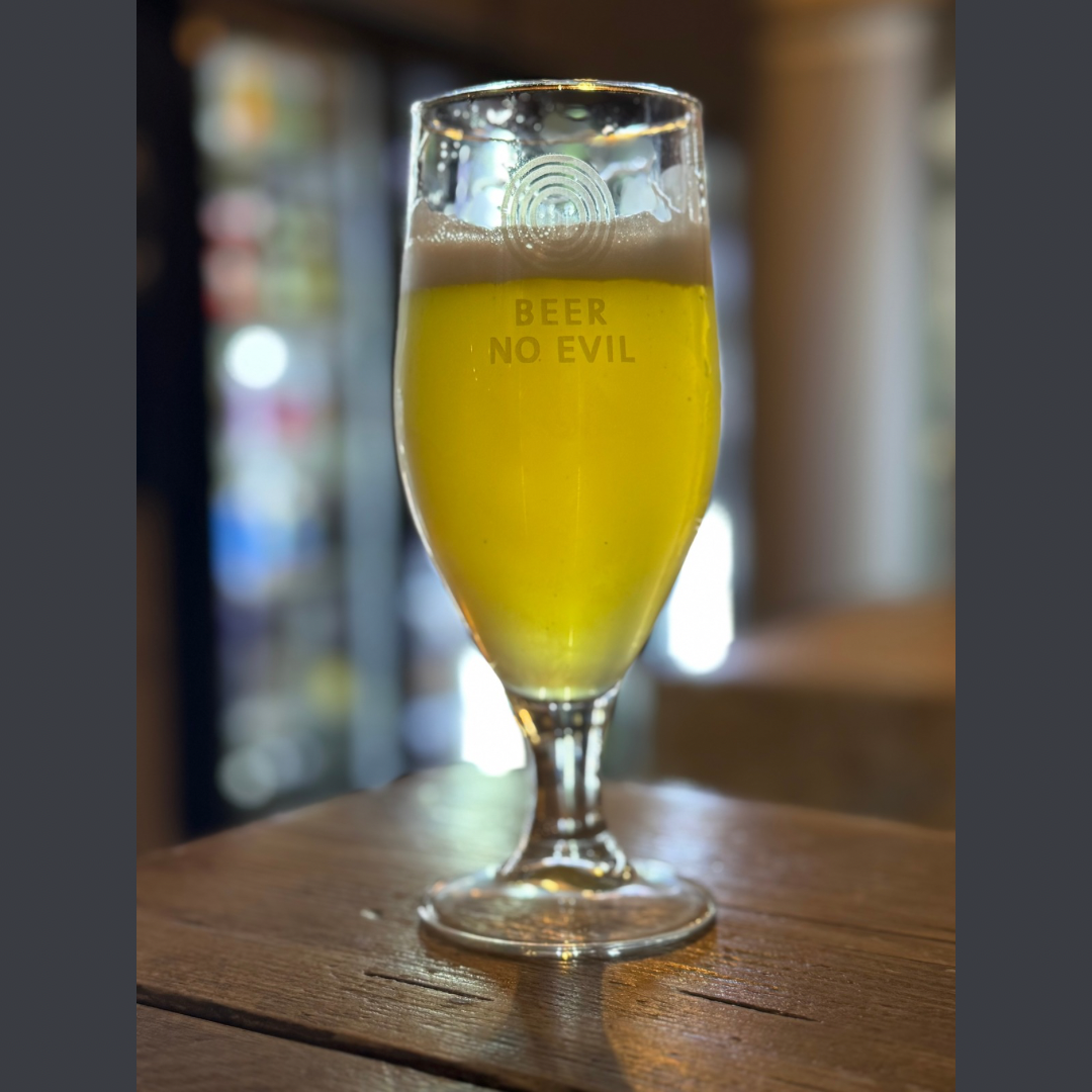 Beer No Evil Branded Glass